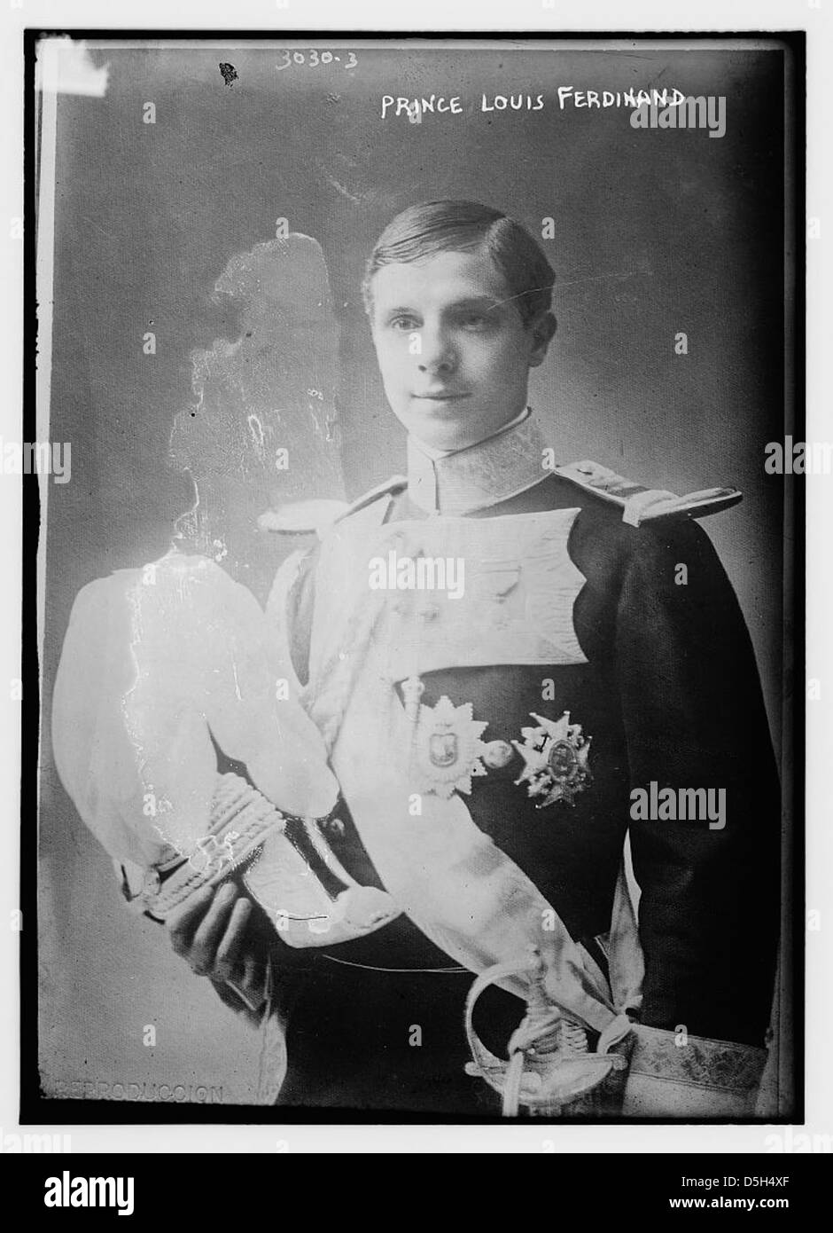 Prince Luis Fernando D'Orleans of Spain is portrayed in military ...