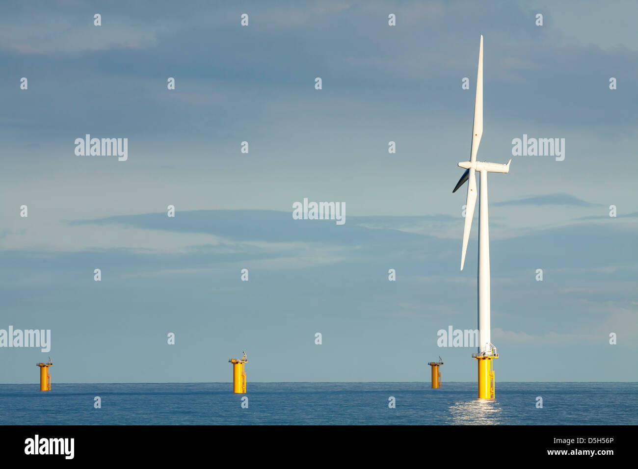 North sea wind farm under construction hi-res stock photography and ...