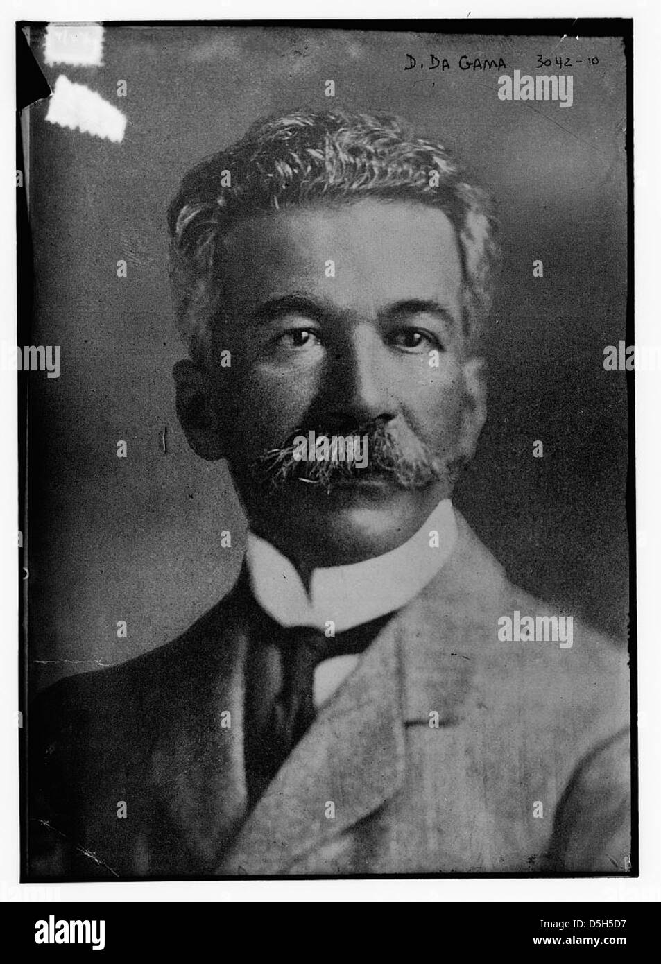 This image shows D. Da Gama, a historical figure, captured by the ...