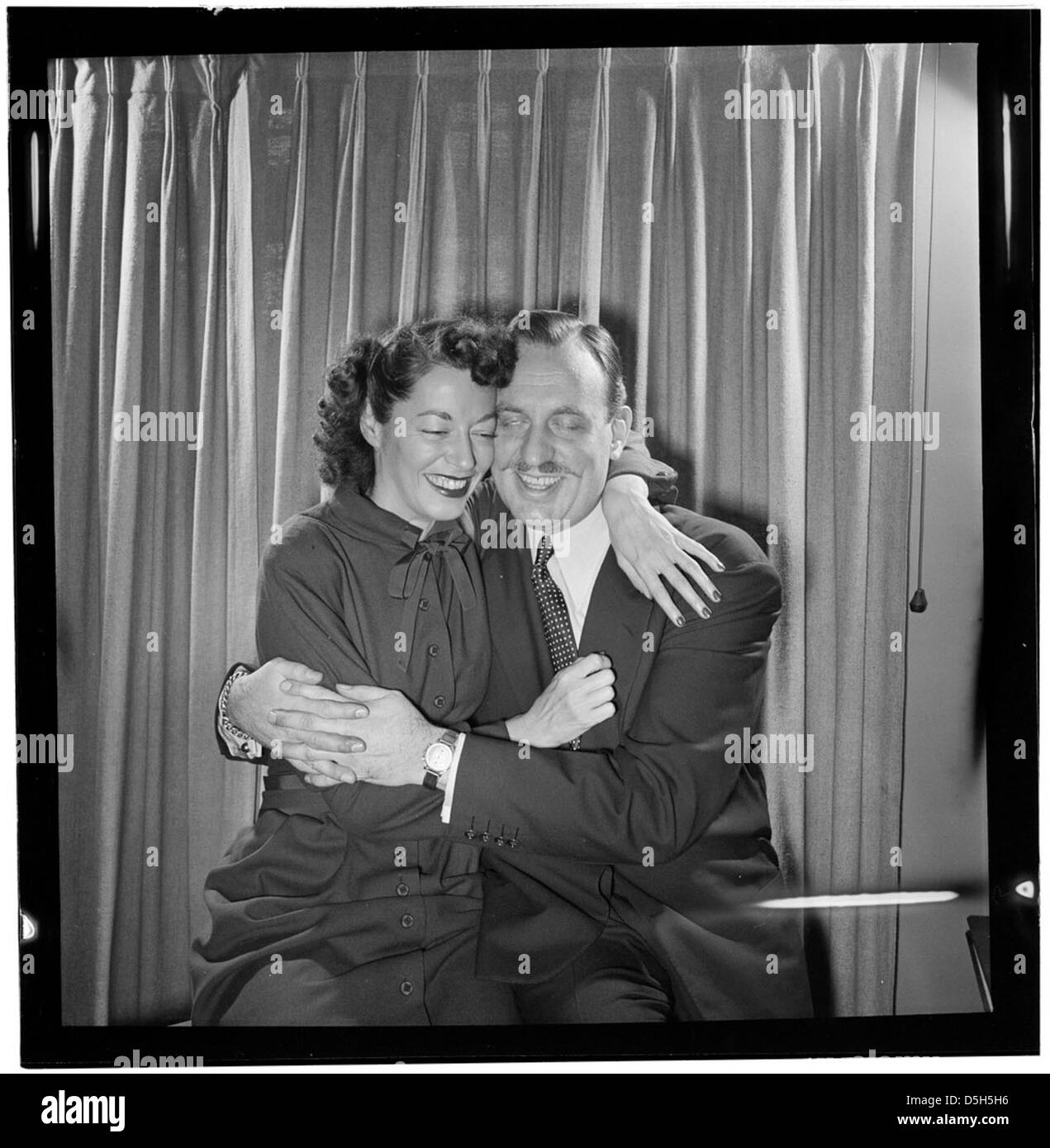 Portrait of Brick Fleagle and his wife, taken between 1946 and 1948 in ...