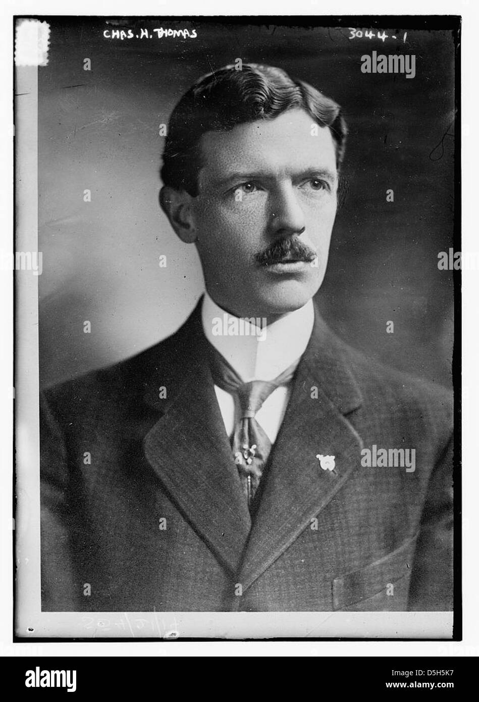 A portrait of Charles H. Thomas, an American figure from the early 20th ...