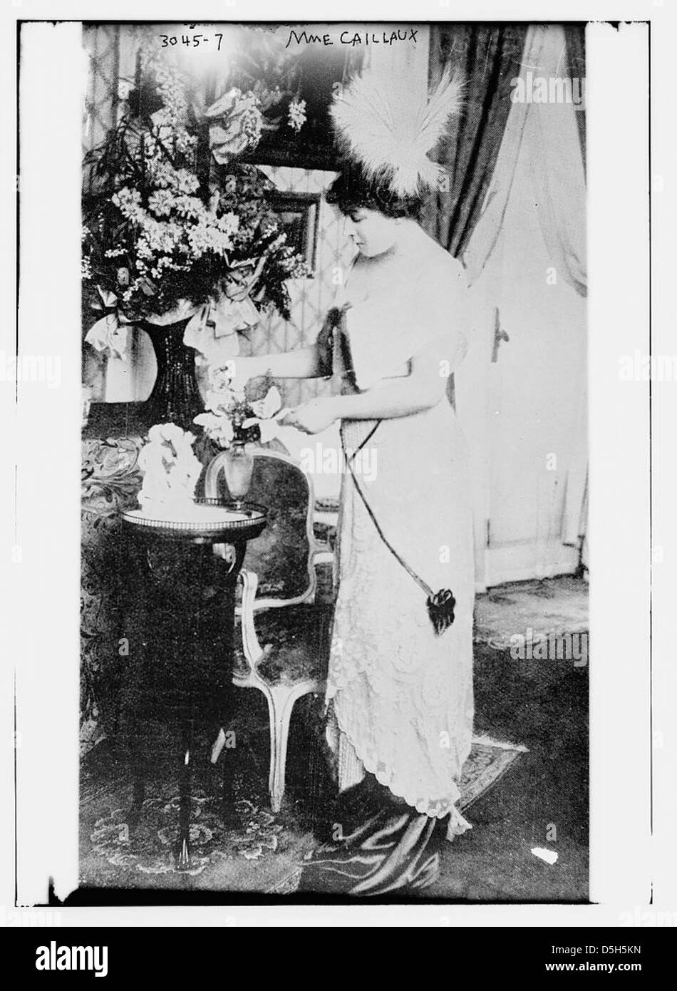 This photograph features Madame Henriette Caillaux, a prominent figure ...