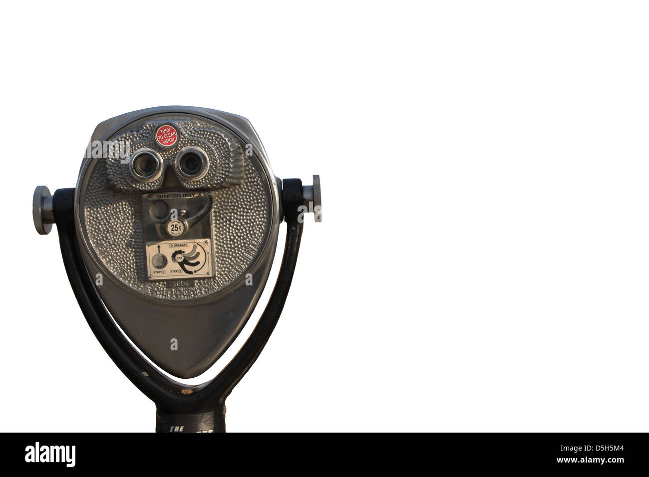 Coin-operated binoculars isolated on white background Stock Photo - Alamy