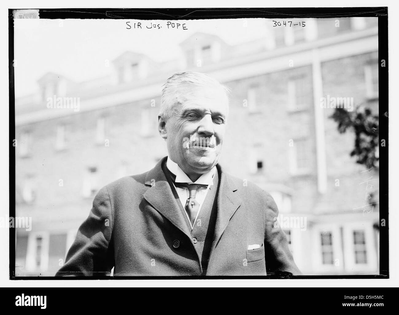 A portrait of Sir Joseph Pope, a prominent Canadian government figure ...