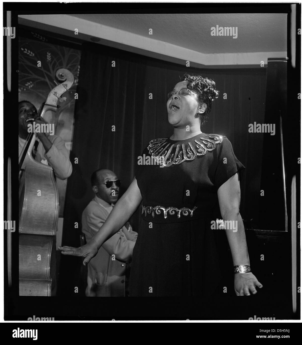 A portrait of blues singer Bertha Chippie Hill taken in New York ...