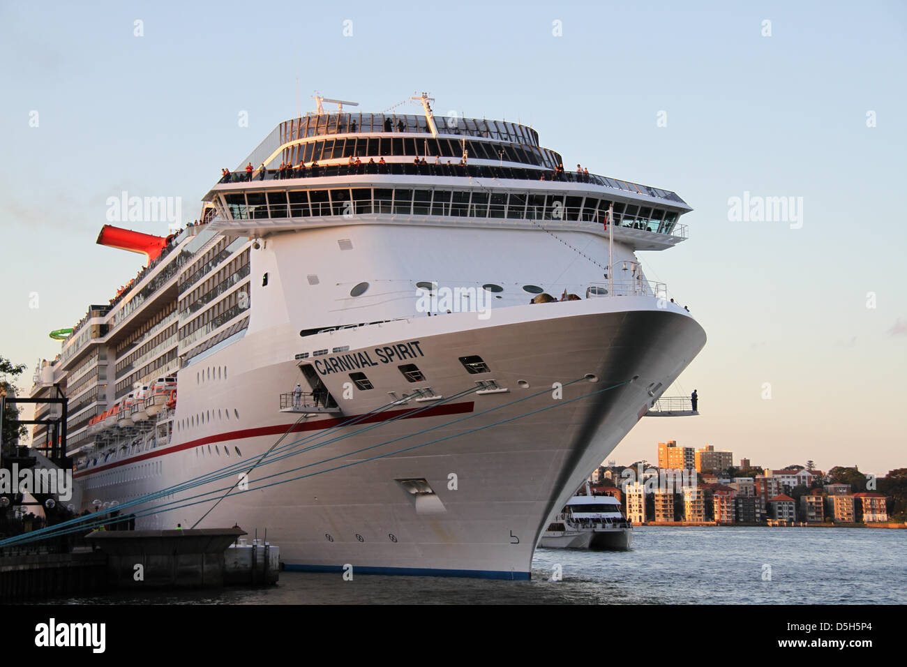 Carnival Spirit sails out of Sydney Harbour at the start of a 9-night ...