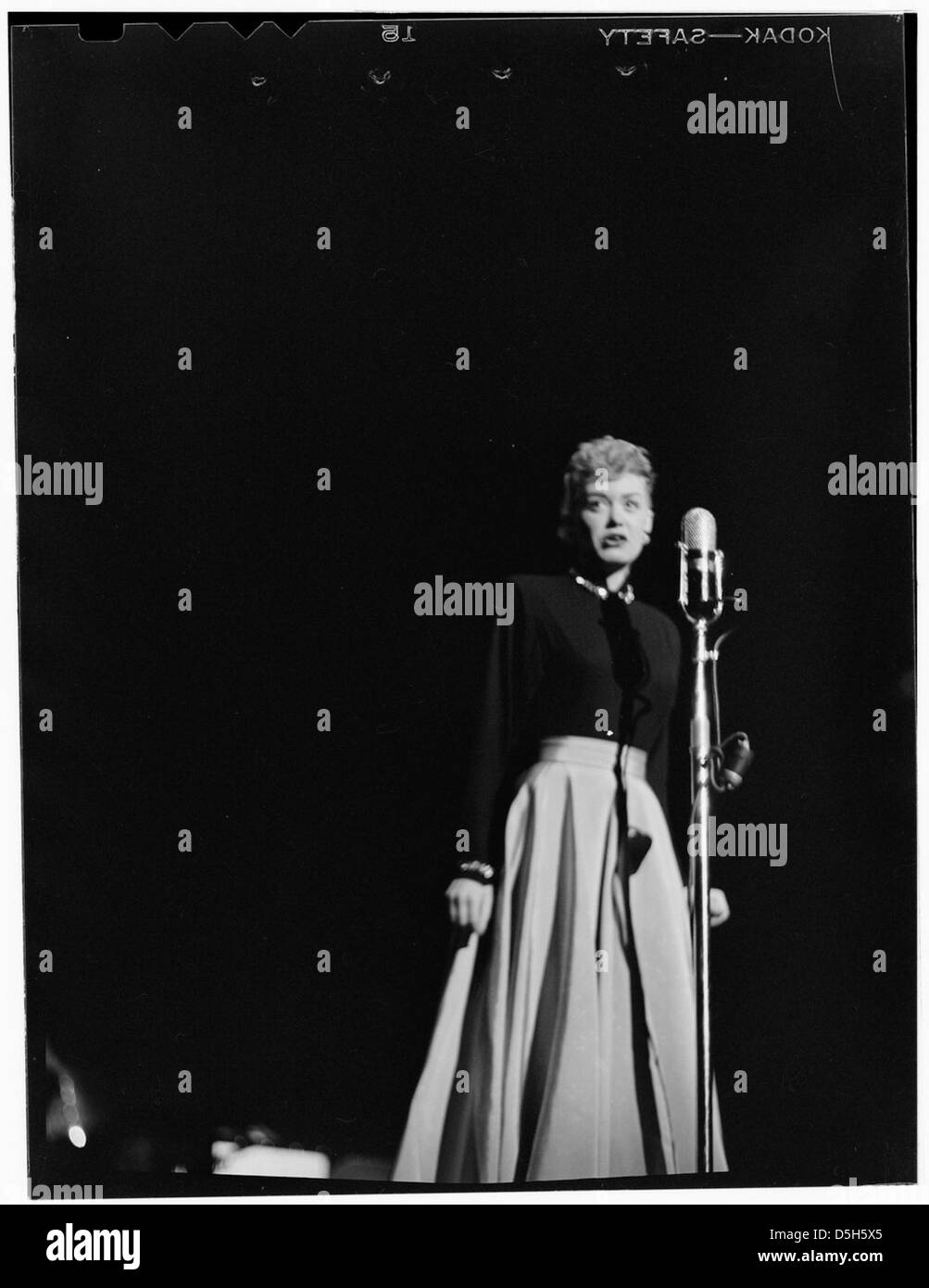 A portrait of jazz singer June Christy, taken around 1947 or 1948 ...