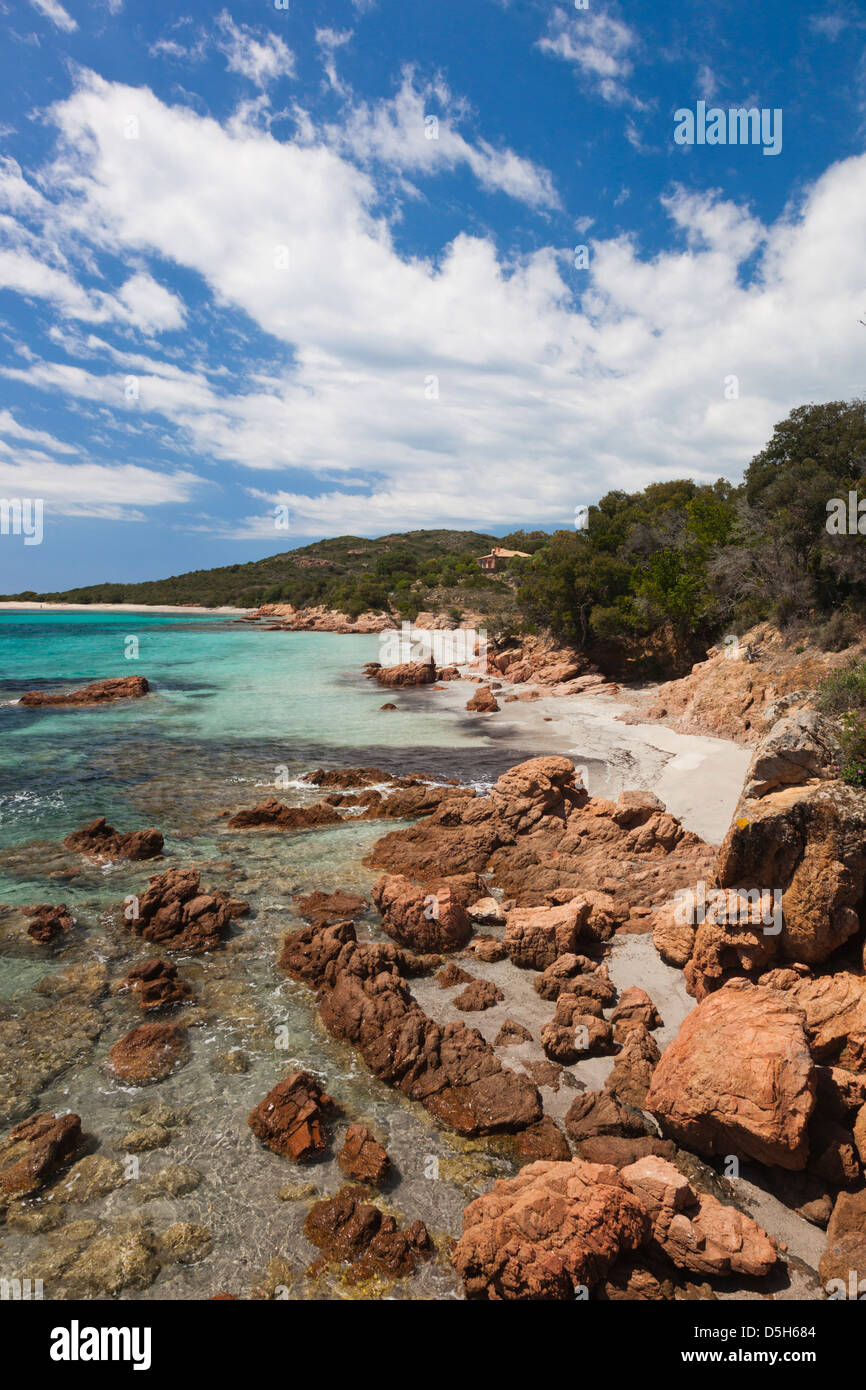 France, Corsica, Baie de Rondinara bay, beach view Stock Photo - Alamy