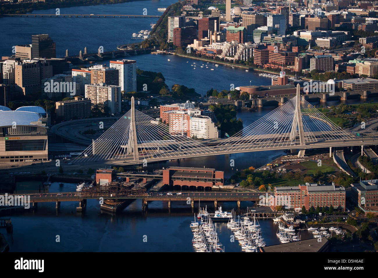 Boston harbor aerial hi-res stock photography and images - Alamy
