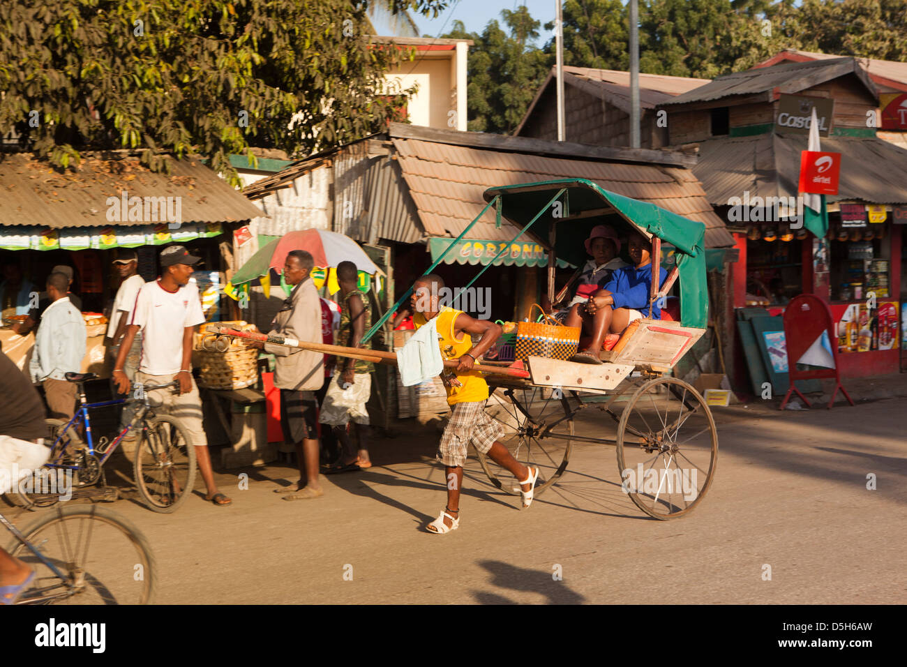Human powered rickshaw hi-res stock photography and images - Alamy