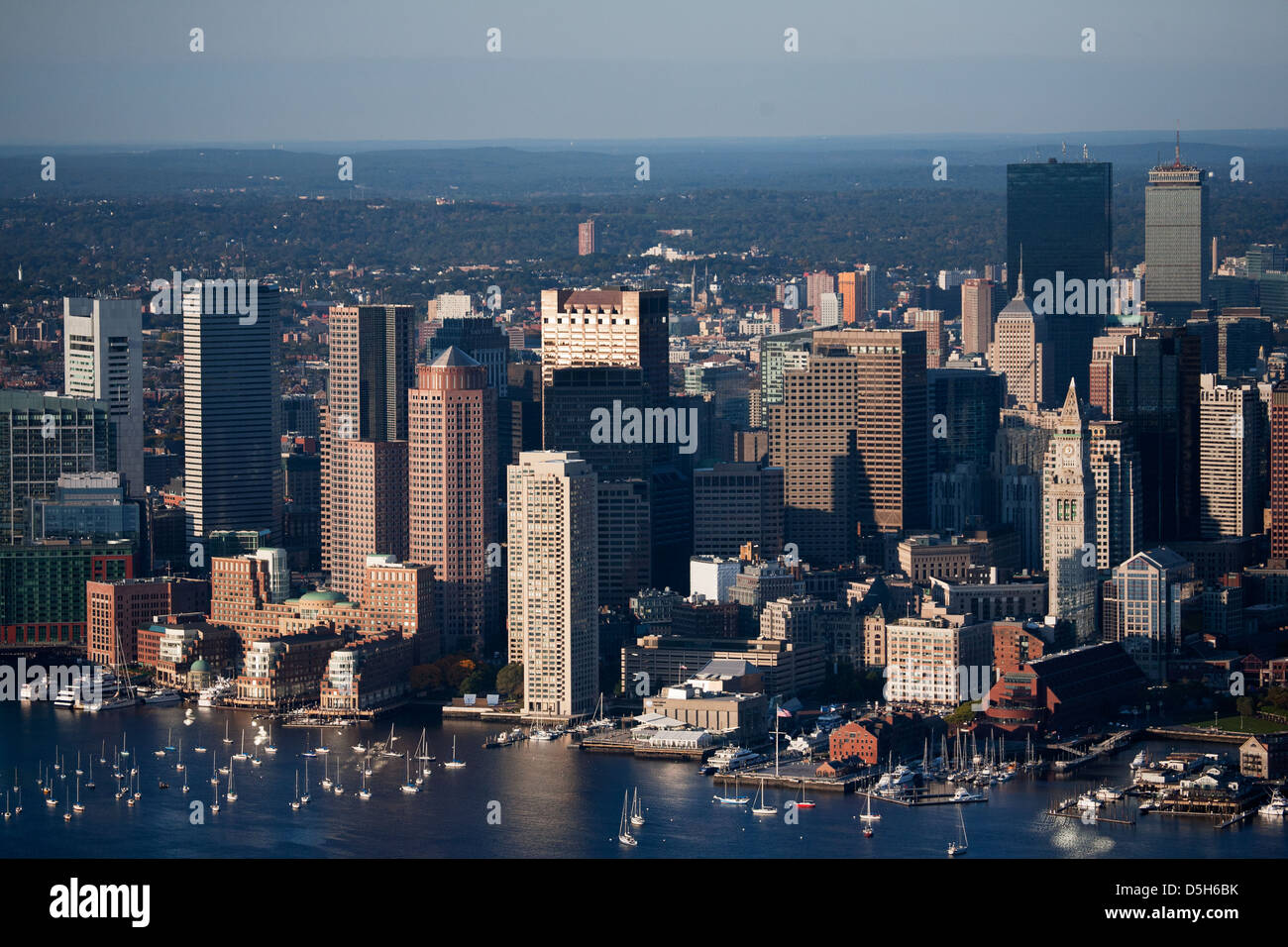 AERIAL VIEW of Fort Warren, a historic Civil War fort used as a prison ...