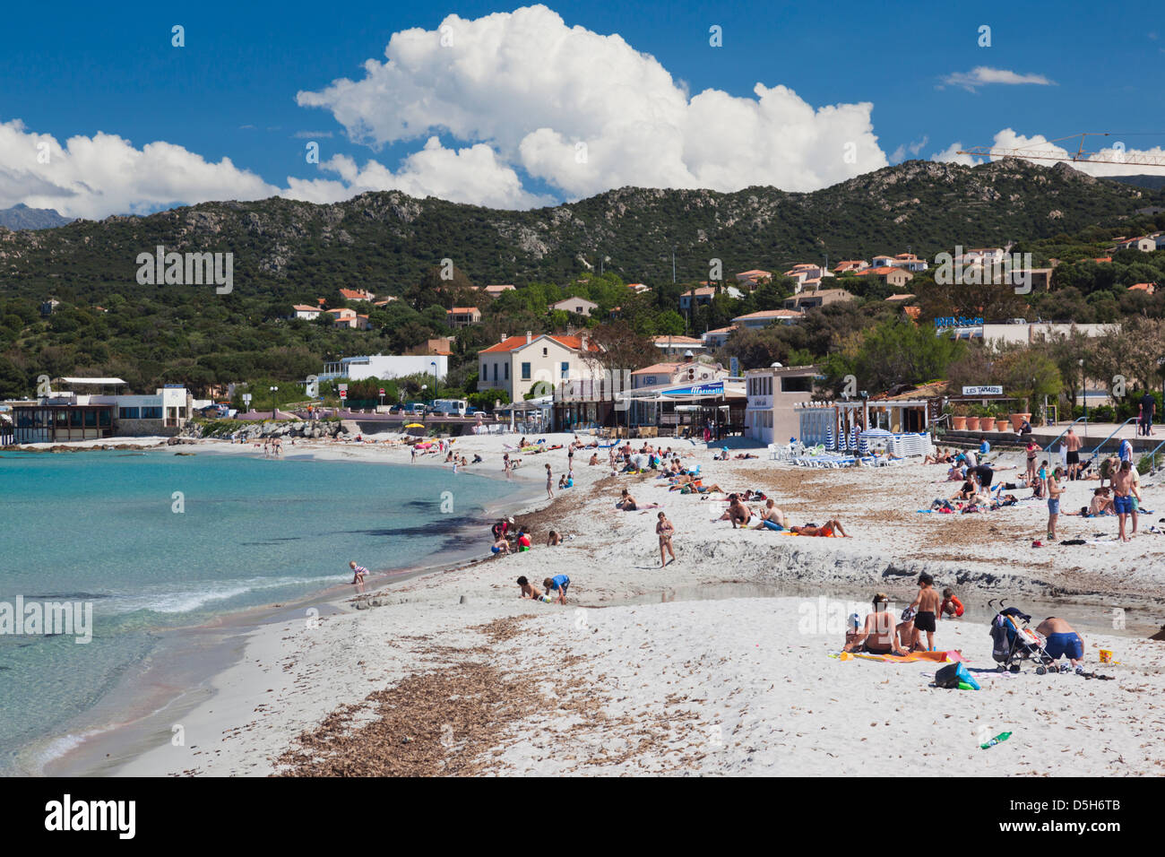 France, Corsica, La Balagne, Ile Rousse, town beach Stock Photo - Alamy