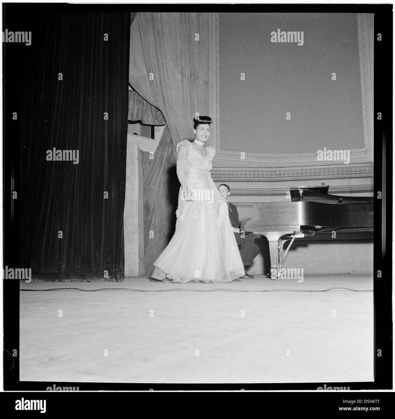 This iconic portrait captures Billie Holiday, one of the most ...