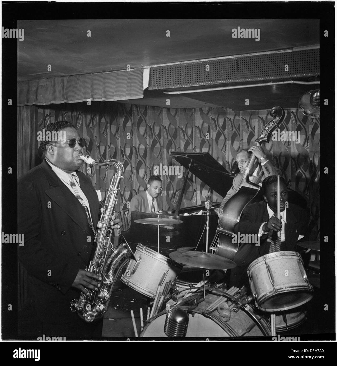 A portrait of John Hardee taken at the Famous Door nightclub in New ...