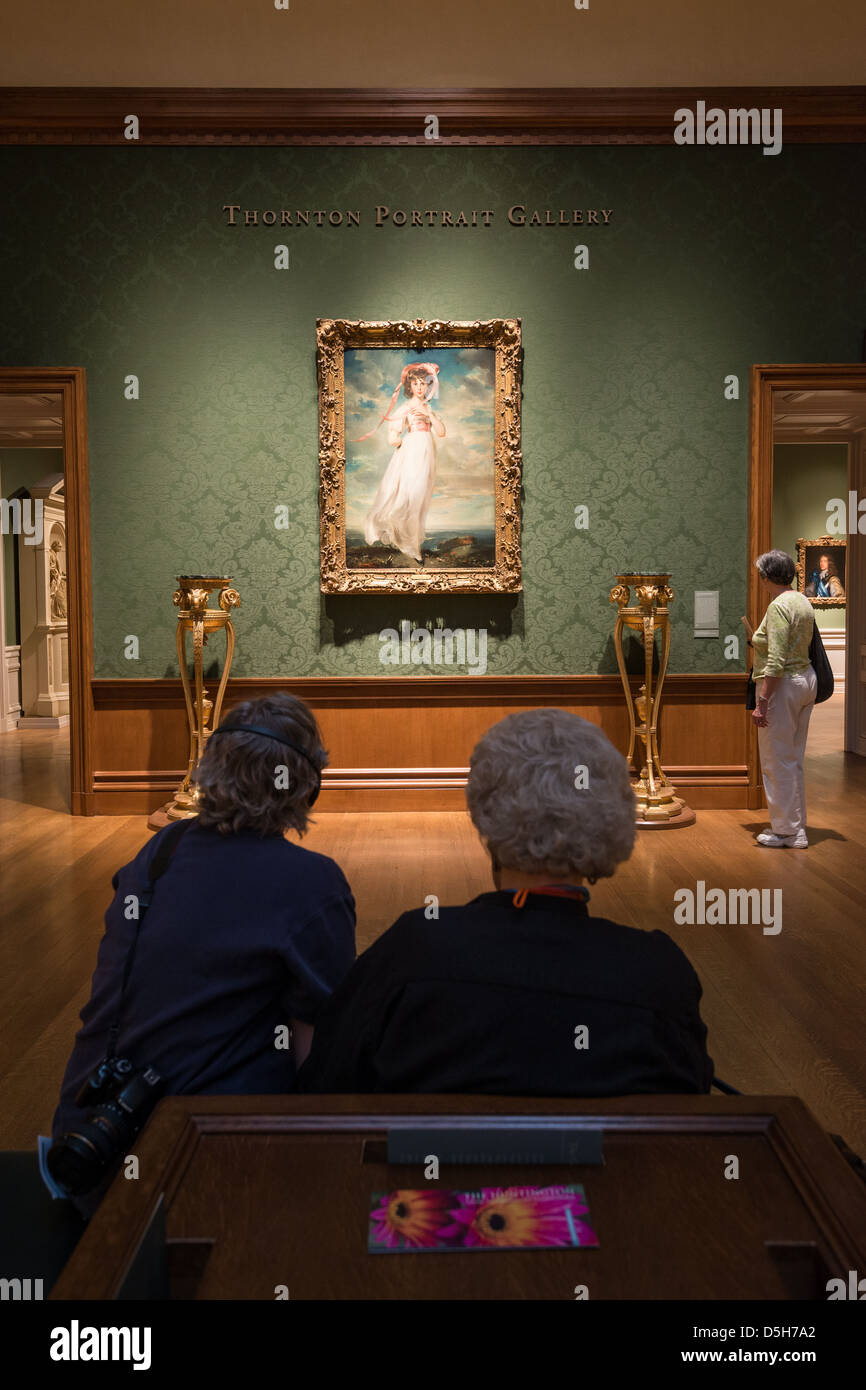 The interior of the beautiful Huntington Art Gallery at the Huntington ...
