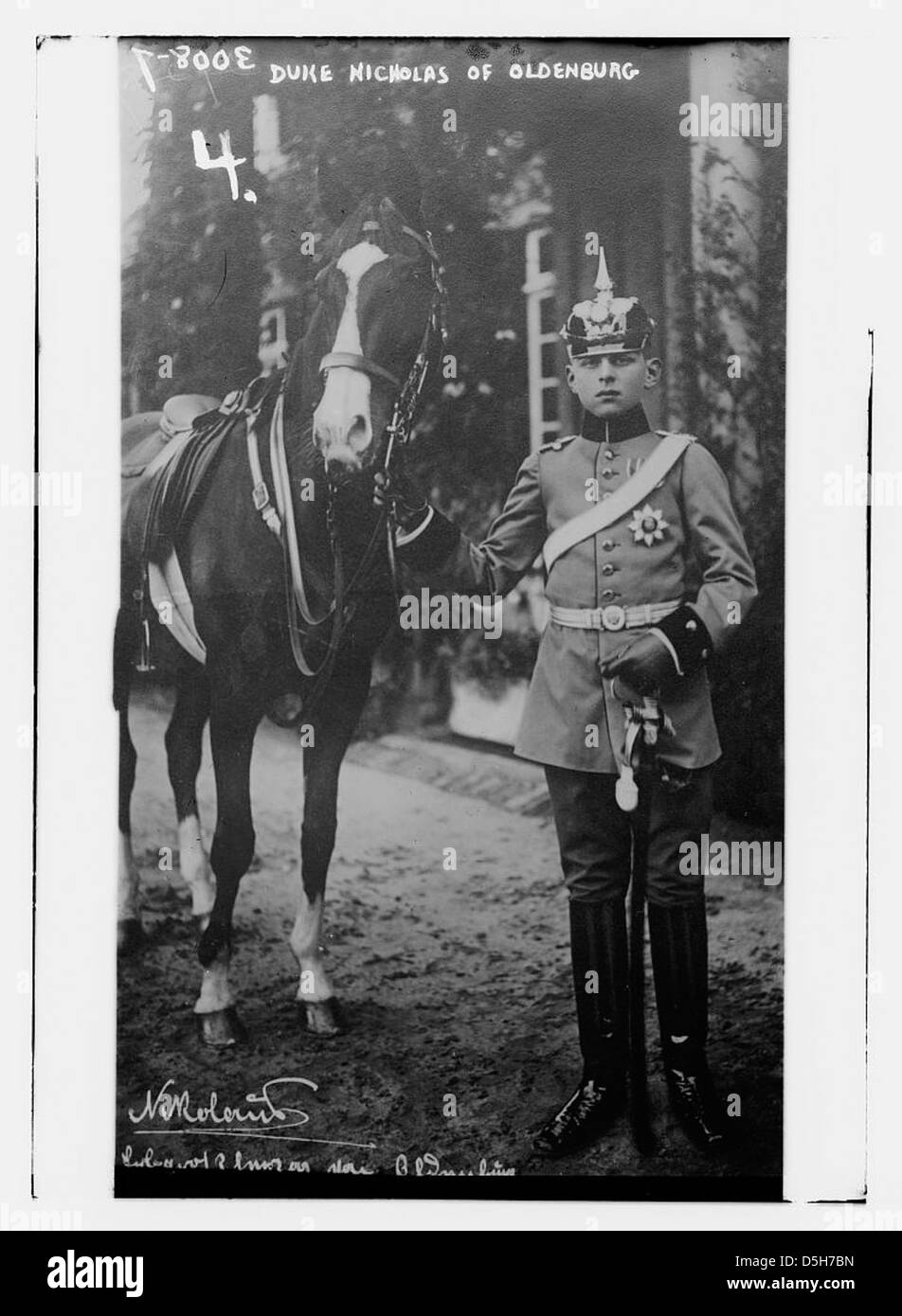 A portrait of Duke Nikolaus, Hereditary Grand Duke of Oldenburg ...