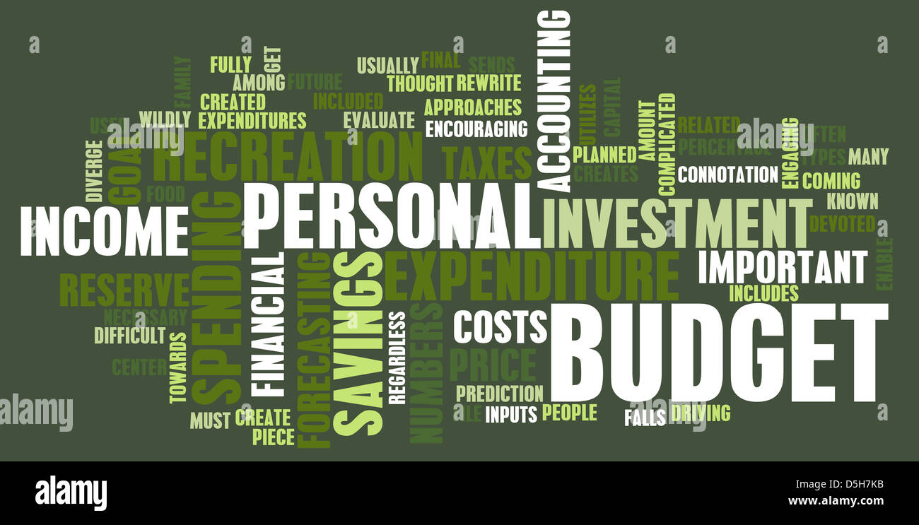 Personal Budget and Spending Finances as Concept Stock Photo - Alamy