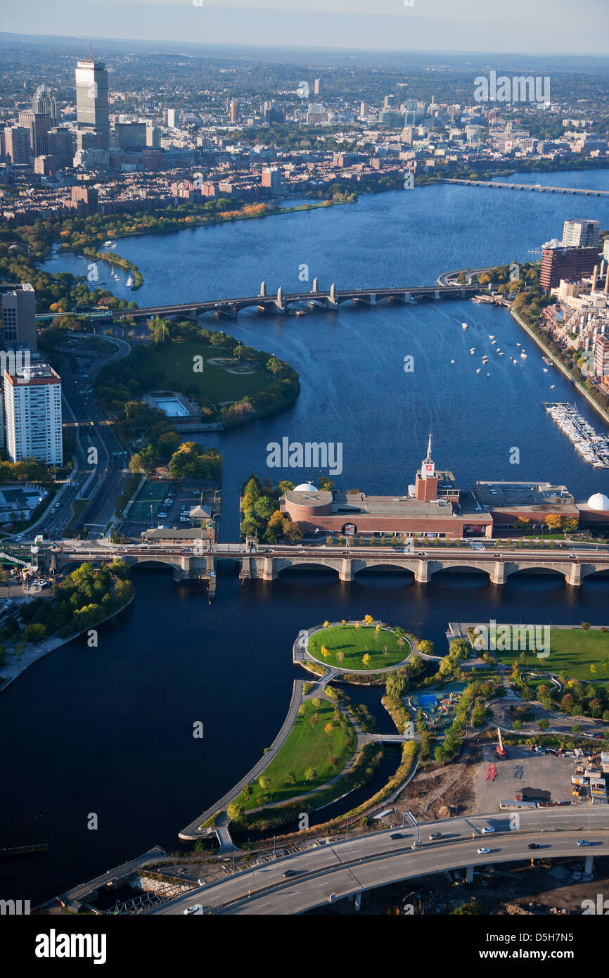 Aerial view boston harbor hi-res stock photography and images - Alamy
