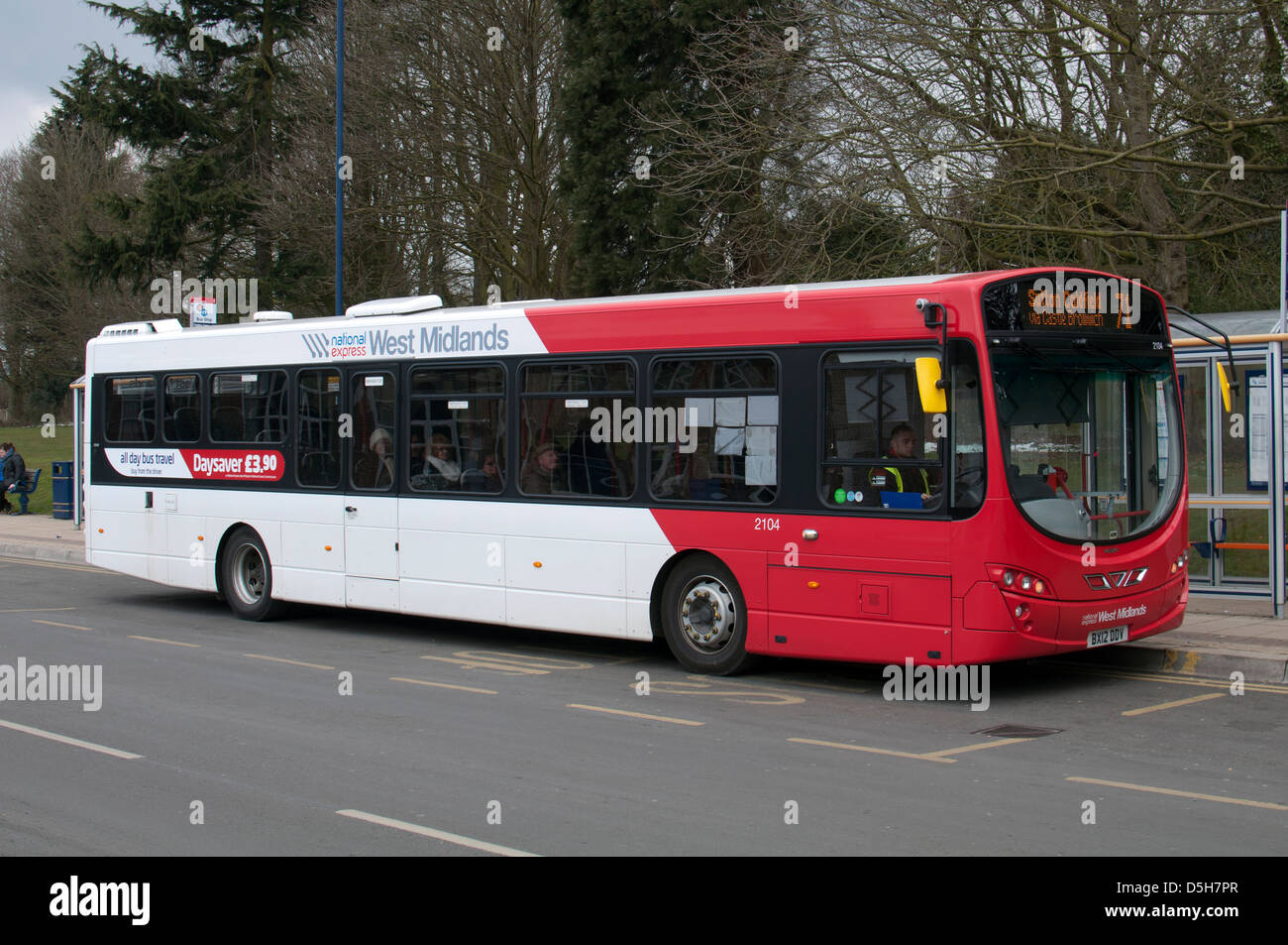 National Express West Midlands Bus At Solihull UK Stock Photo Alamy