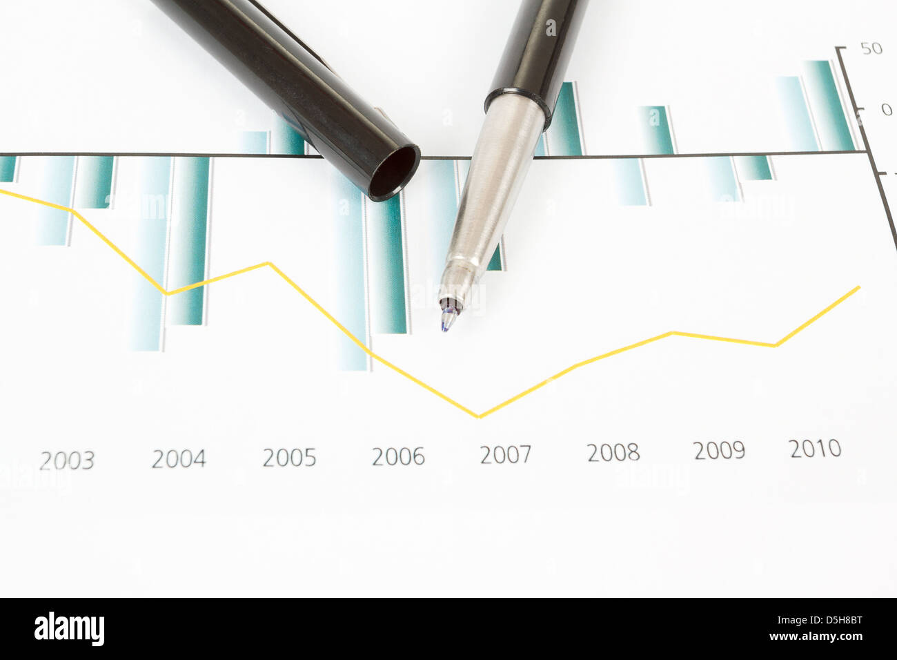 Marketing chart and graphs Cut Out Stock Images & Pictures - Alamy