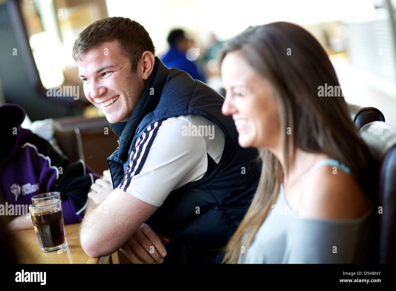 students, bar, meal, socialising, students union Stock Photo - Alamy