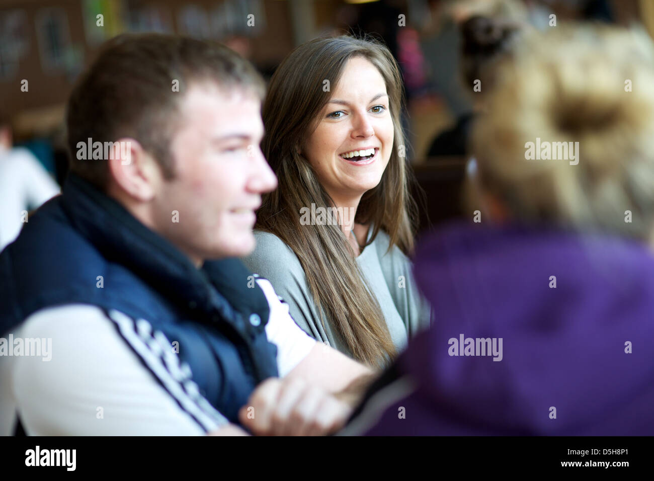 students, bar, meal, socialising, students union Stock Photo - Alamy