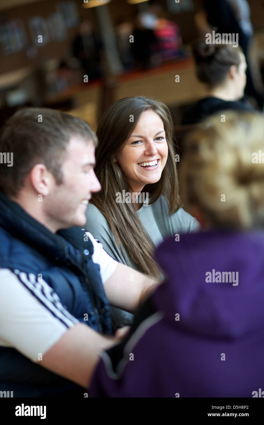 students, bar, meal, socialising, students union Stock Photo - Alamy