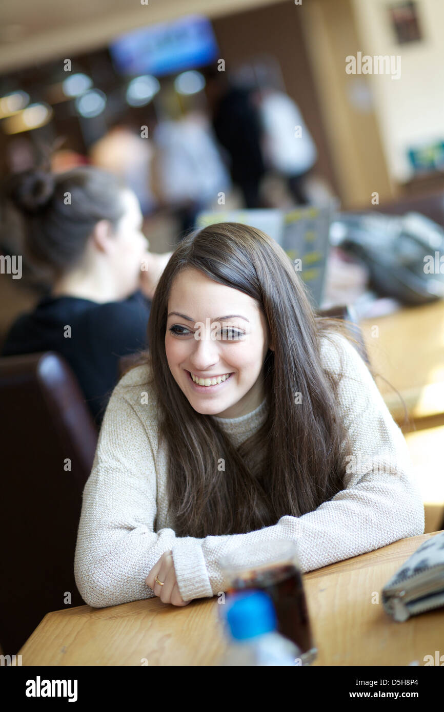 students, bar, meal, socialising, students union Stock Photo - Alamy