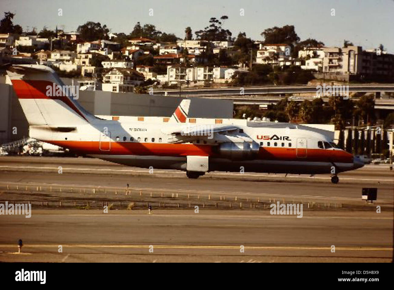 The British Aerospace BAE 146 N190US, once operated by USAir, is a ...