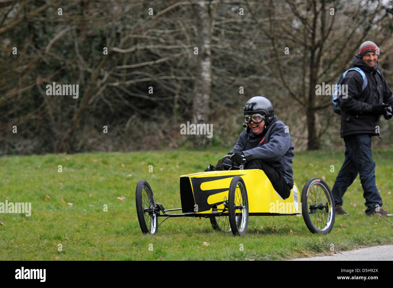 Soap box racing in Swansea, UK Stock Photo - Alamy
