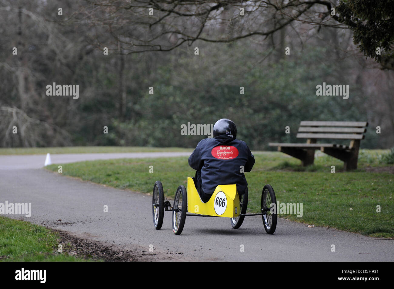 Soap box racing in Swansea, UK Stock Photo - Alamy