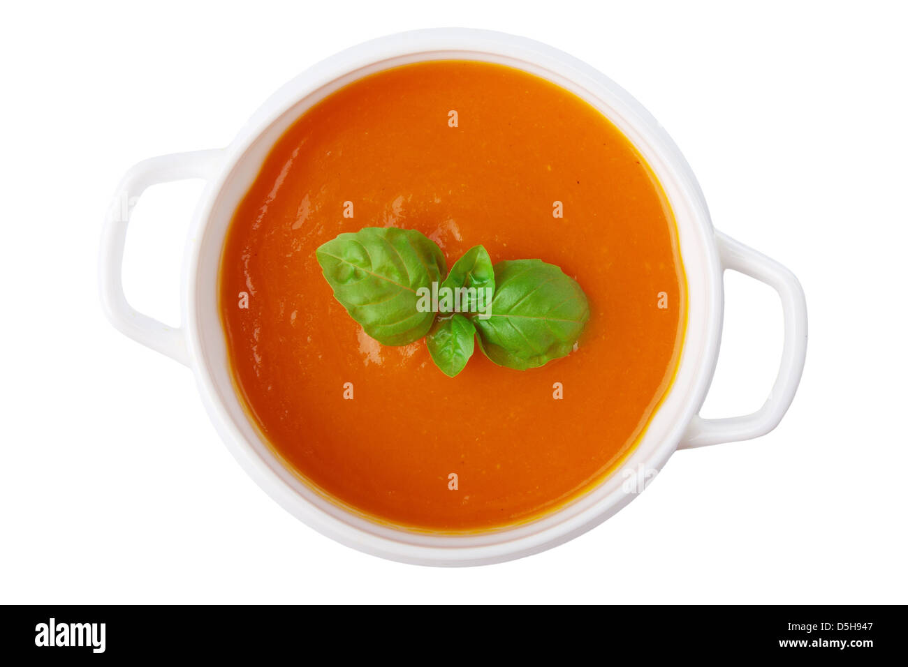 Bowl hot pumpkin soup Cut Out Stock Images & Pictures - Alamy
