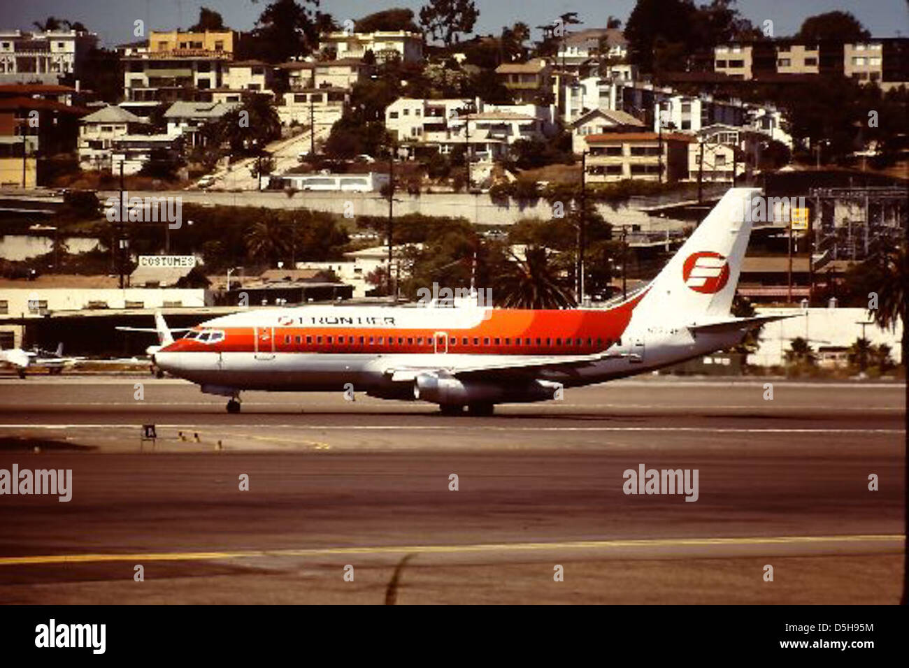 The Boeing 737 N7374F, a part of Frontier Airlines’ fleet, is shown in ...