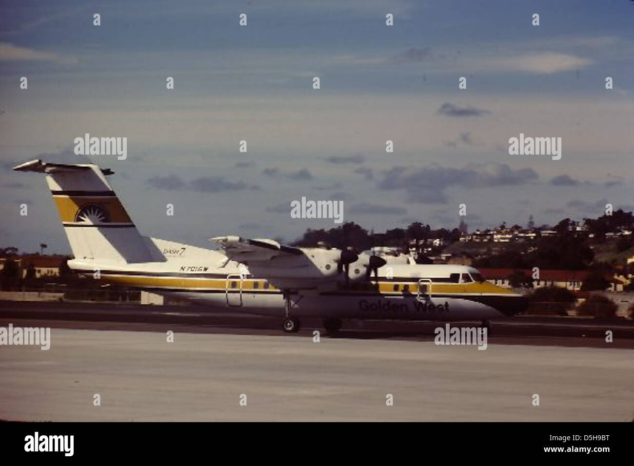 This image features the de Havilland Canada DHC-7 Dash 7, a regional ...
