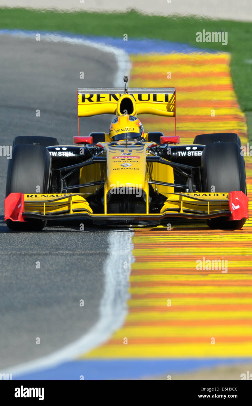 Poland's Formula 1 driver Robert Kubica from the Renault F1 team, R30 ...