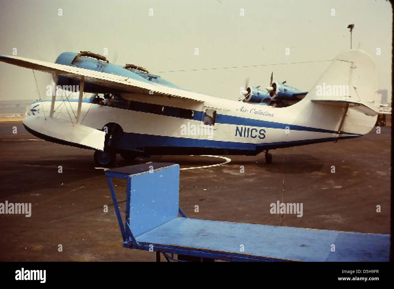 This image shows the Grumman G-21 Goose, a versatile amphibious ...
