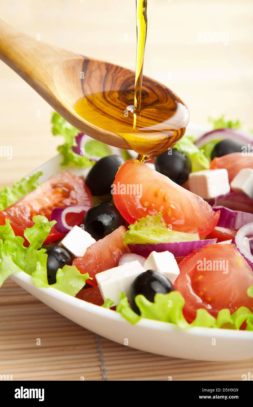 Olive oil salad hi-res stock photography and images - Alamy