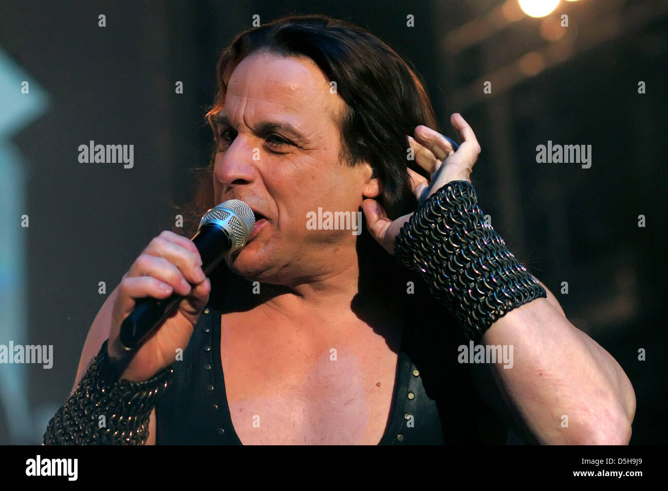 Eric Adams, lead singer of heavy metal band Manowar, sings during a ...
