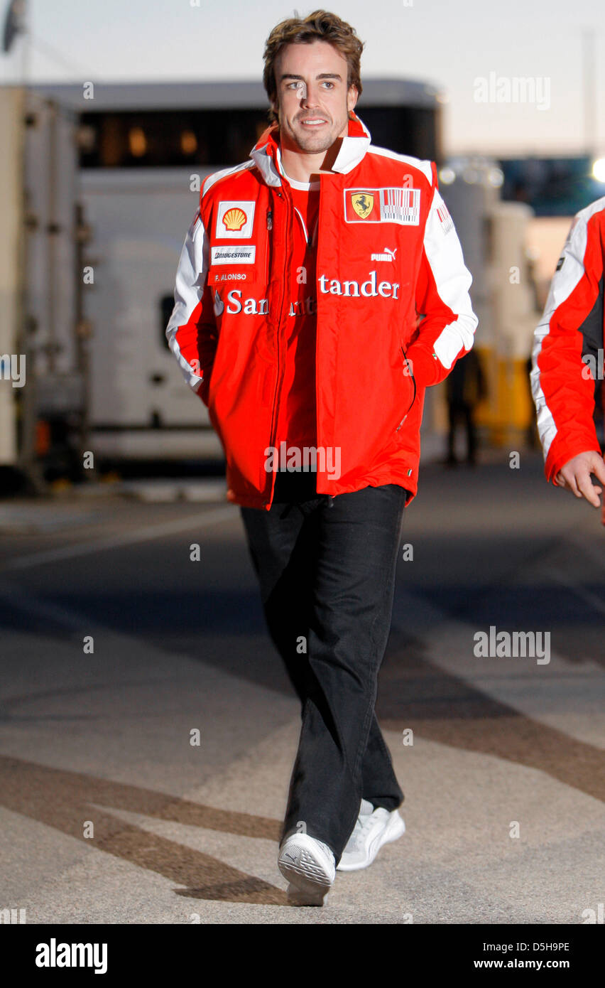 Spanish Formula One driver Fernando Alonso of Ferrari shown in the ...