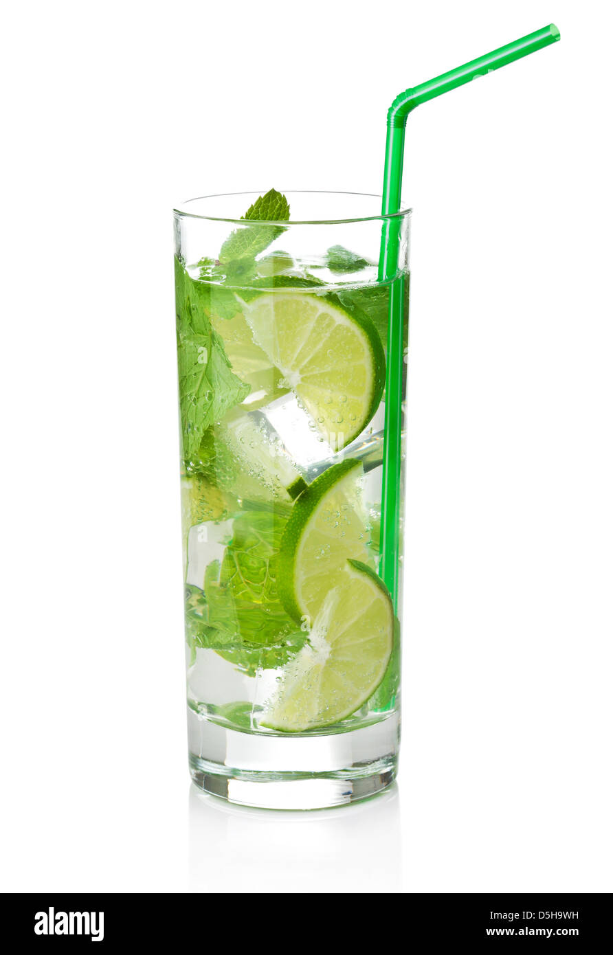 fresh mojito cocktail isolated Stock Photo - Alamy