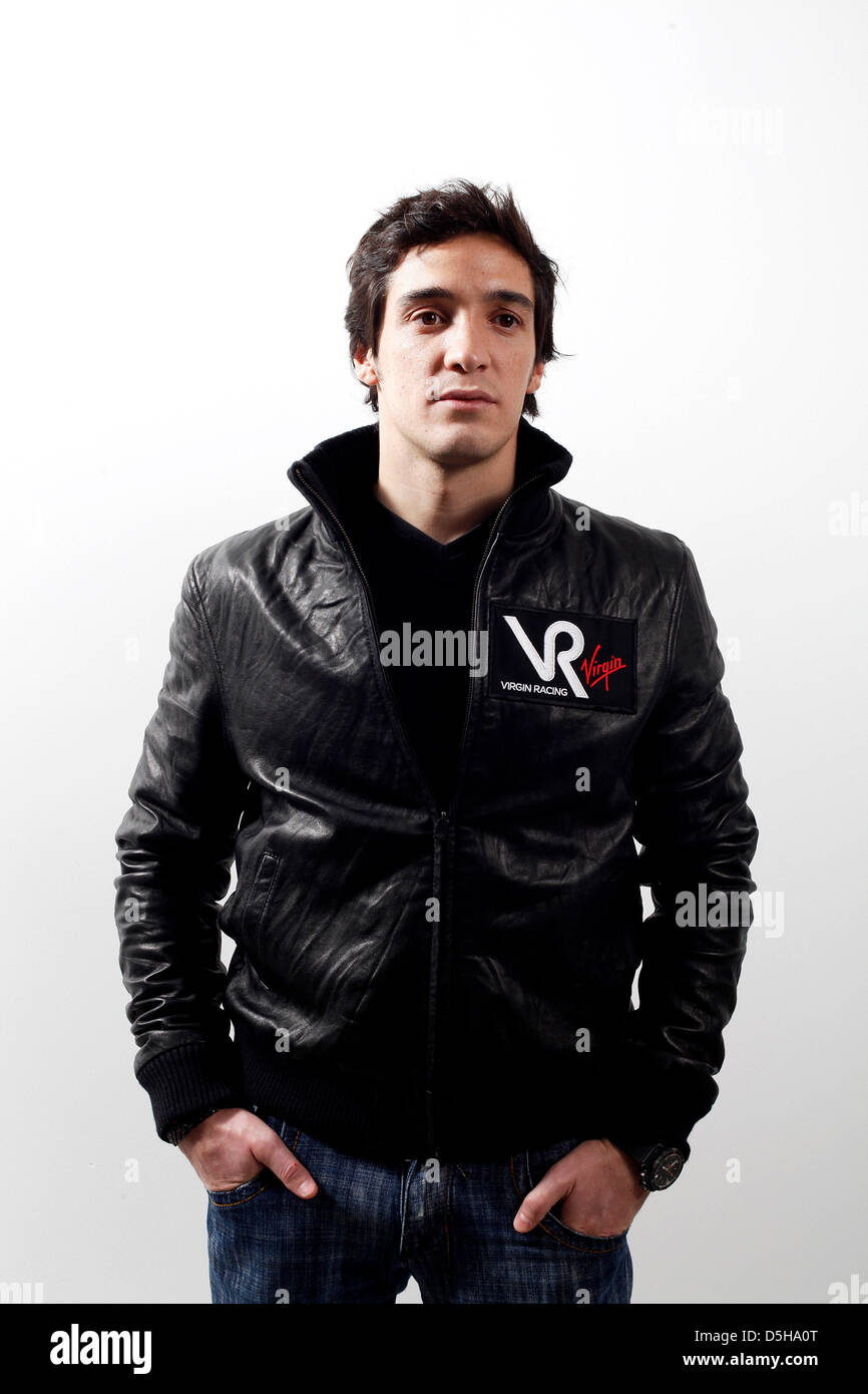 Portuguese Formula One test driver Alvaro Parente poses at the launch ...