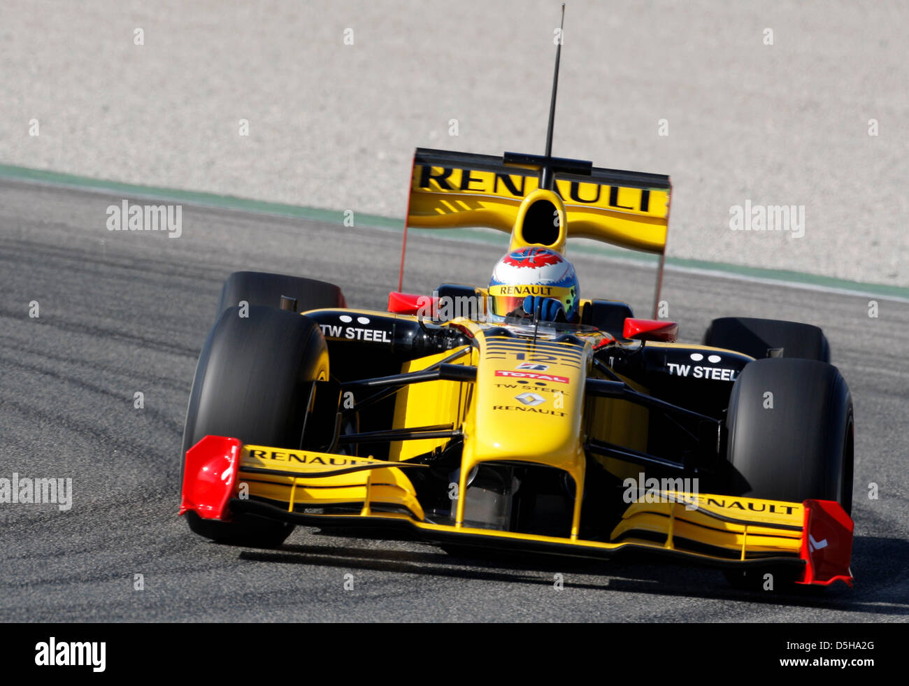 Russian Formula One driver Witali Petrow of Renault shown in action ...