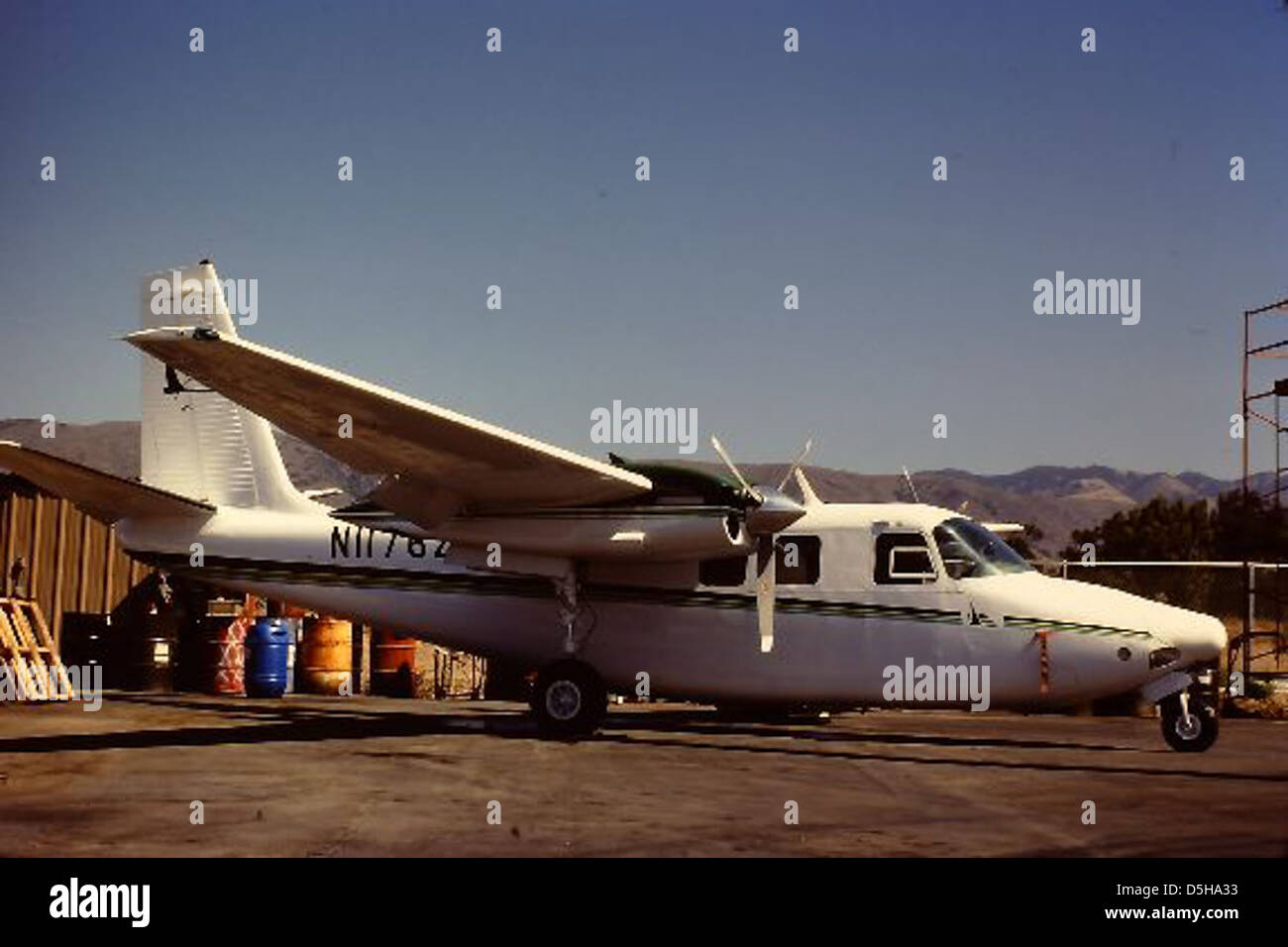 The Aero Commander 500-B N1176Z, a twin-engine aircraft, represents a ...