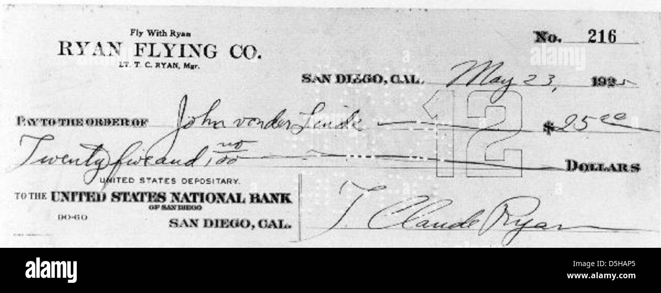 This 1925 Ryan aircraft, displayed at the San Diego Air and Space ...