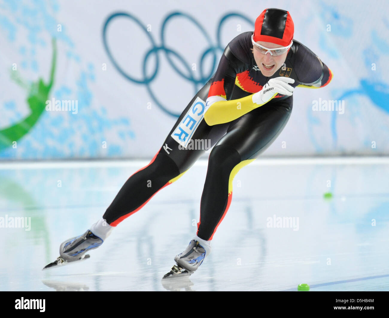 German speed skater Katrin Mattscherodt during a training session at ...