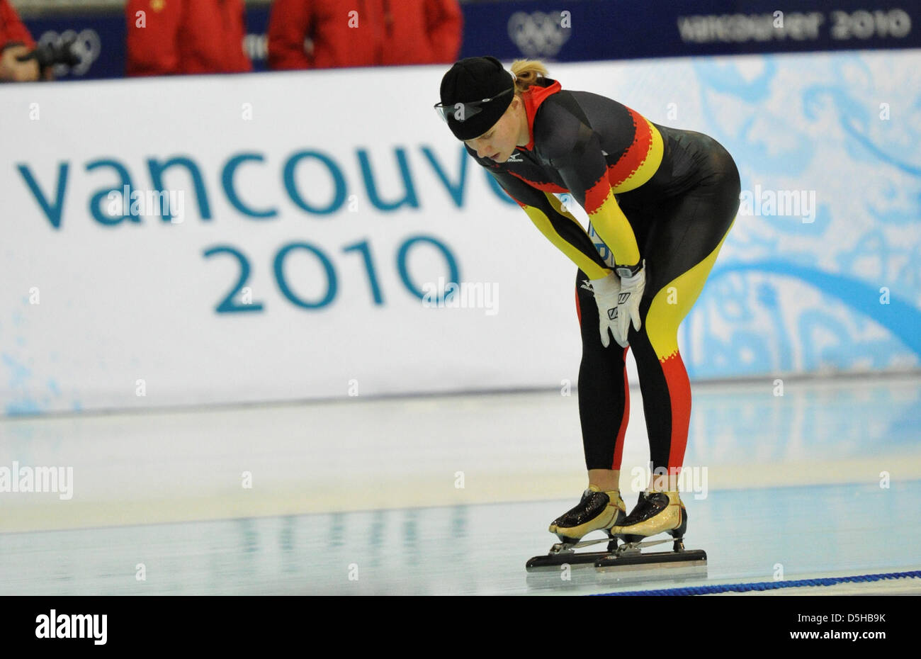 German speed skater Jenny Wolf during a training session at Richmond ...