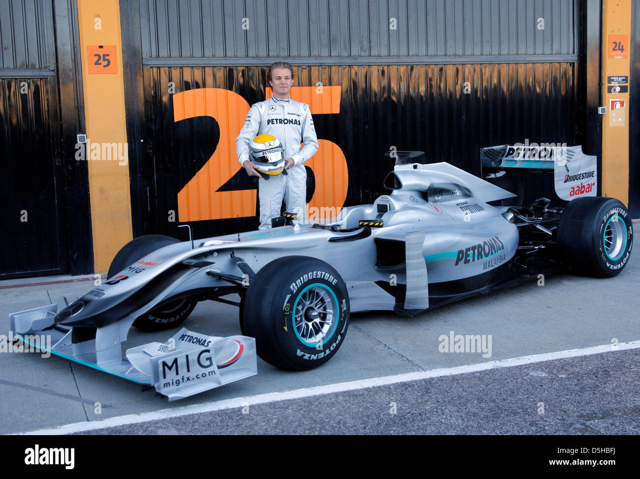 Formula One driver German Nico Rosberg of Mercedes Grand Prix seen ...