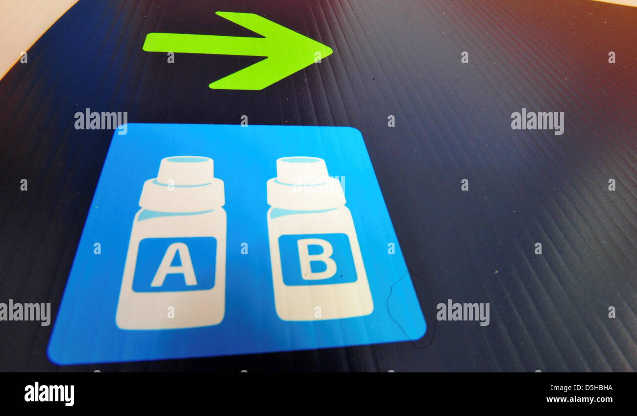 A sign indicates the way to a Doping Control Station at Vancouver ...