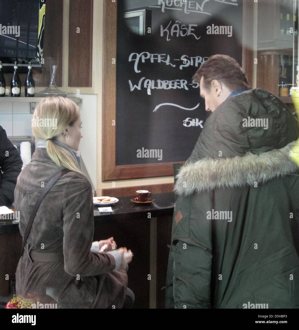 Irish actor Liam Neeson and German actress Diane Kruger pictured during ...