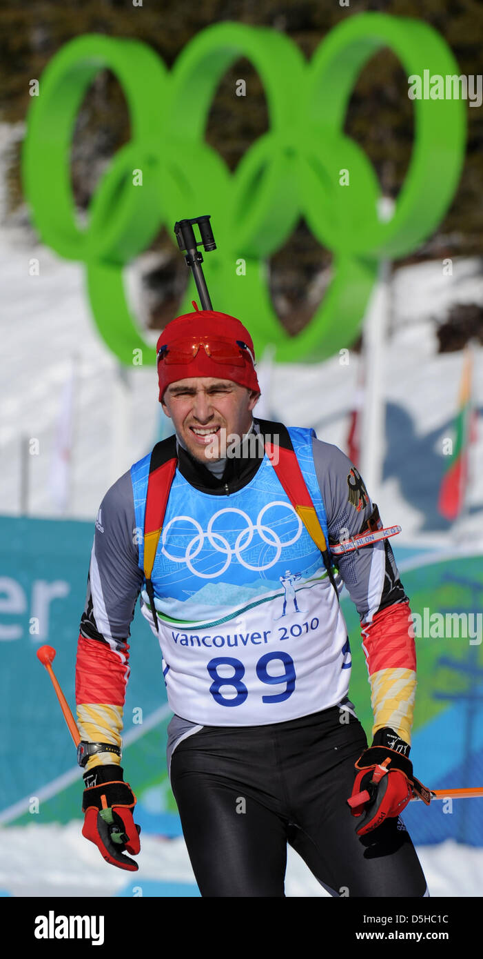 German biathlete Michael Greis is pictured during a training session on ...